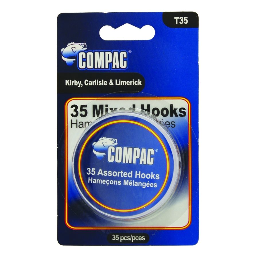 Assorted Hooks 35 Pieces