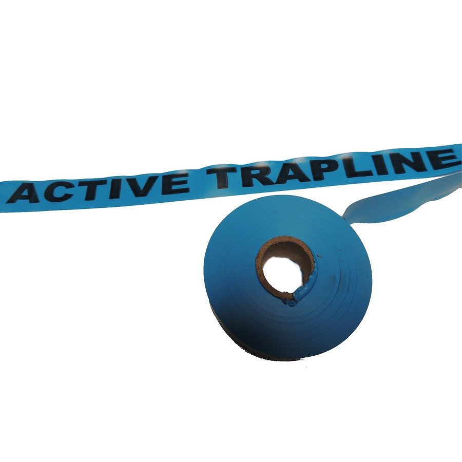 Flagging Tape with "Active Trapline" print