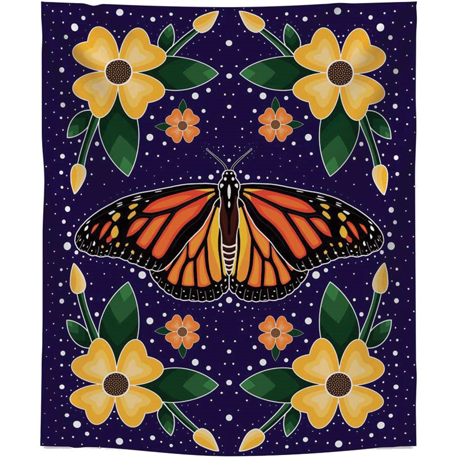 Blanket - Monarch Butterfly