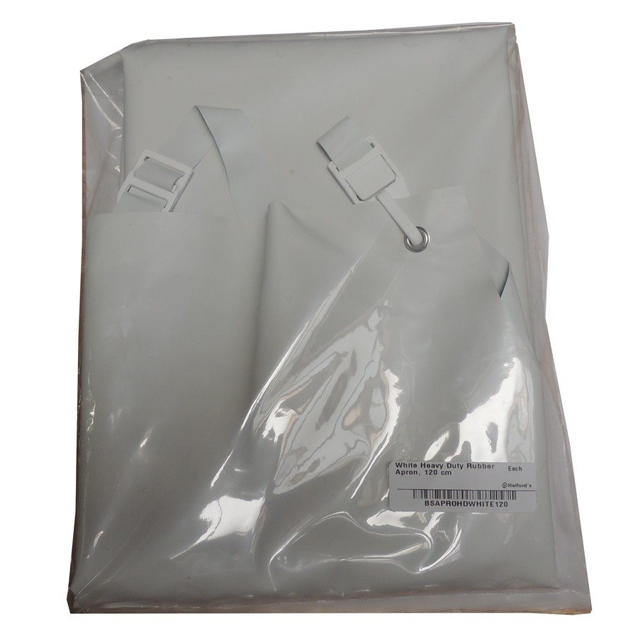 Heavy-Duty Rubber Apron - White