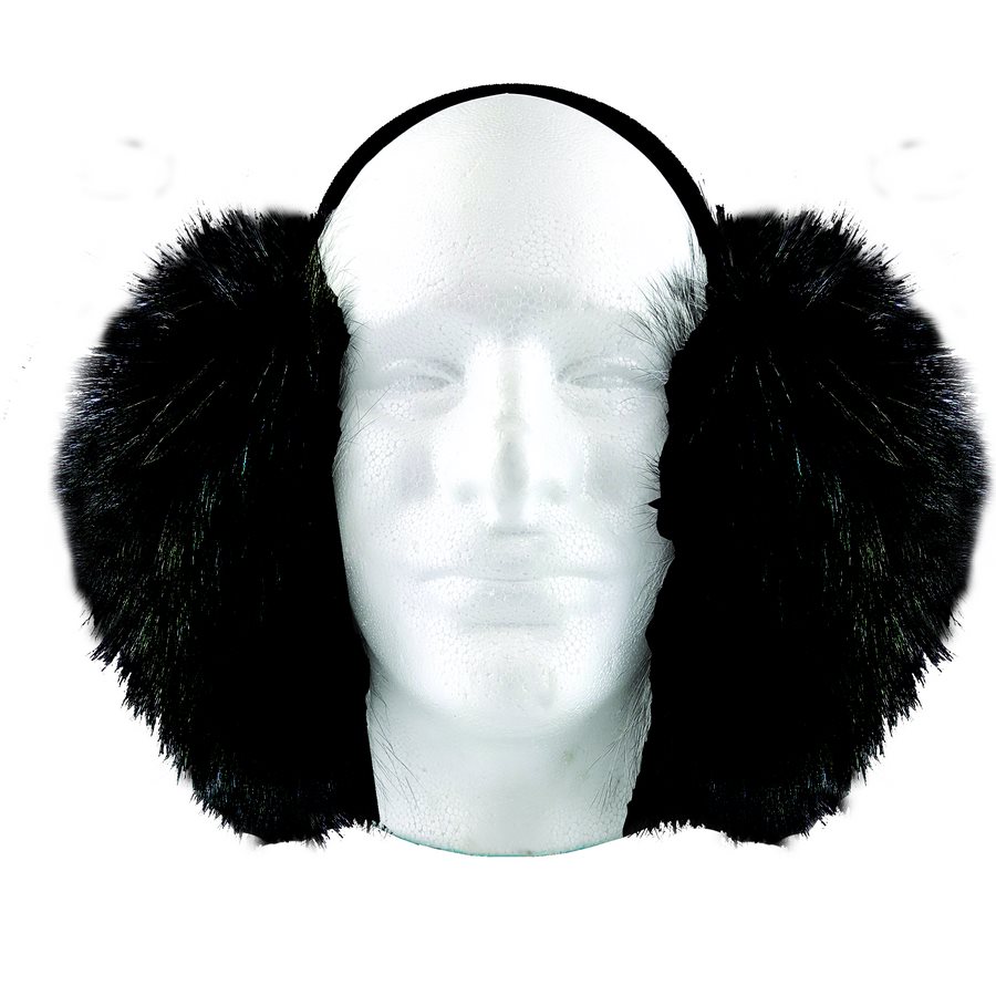 Ear Muffs - Black Fox