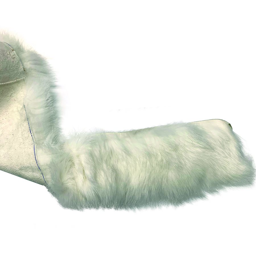 Rabbit Fur Strips - White (2")