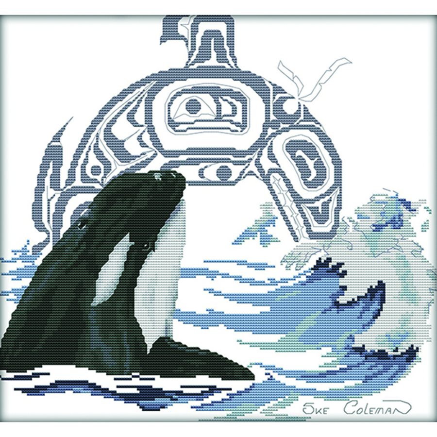 Cross Stitch Kit - Orca Dreams