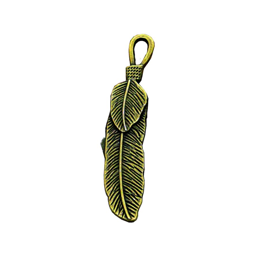 Ant. Bronze Feather (10 Pieces)