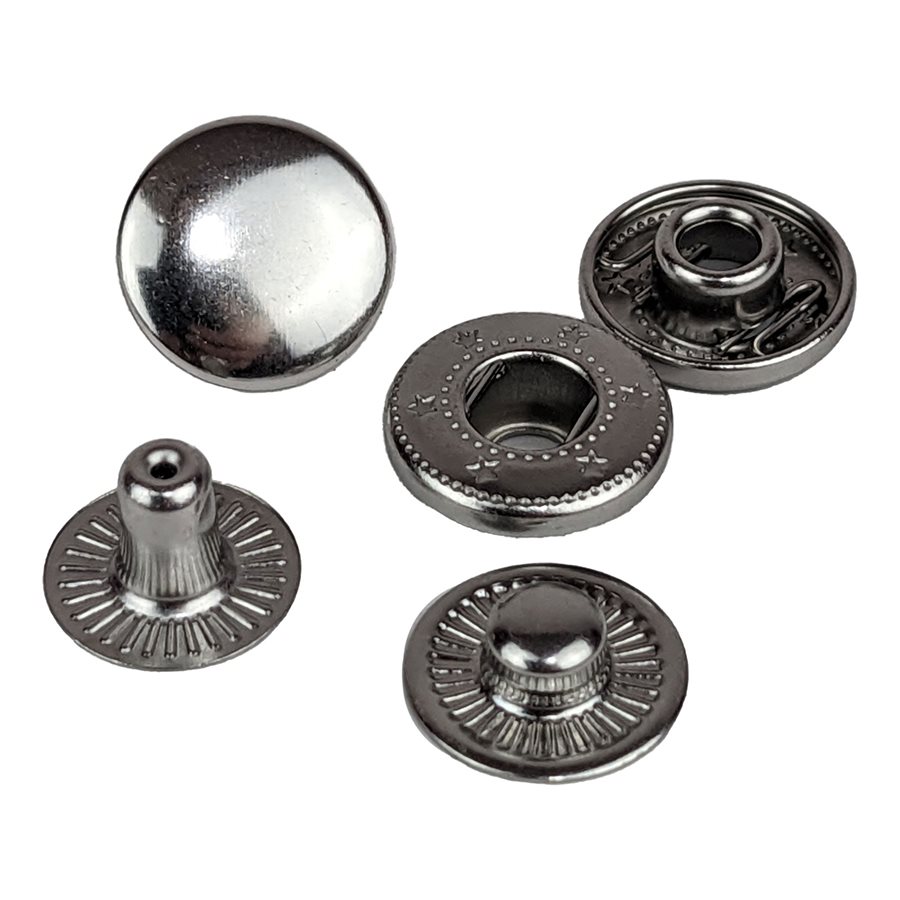 Silver Snaps - 8 mm (20 per Package)